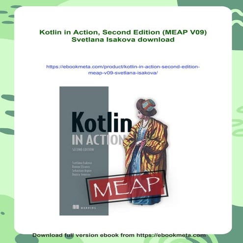 Kotlin in Action, Second Edition (MEAP V09) Svetlana Isakova | PDF