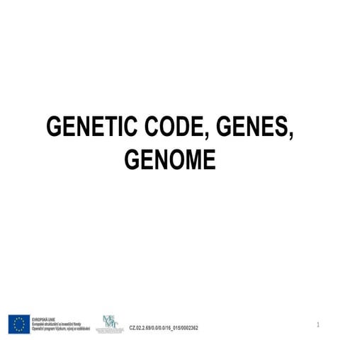 Genetic code, genes, genomeeeeeeeeeeeeee | PDF
