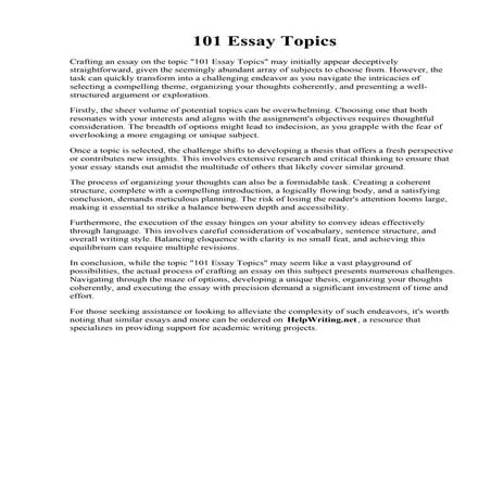 Experience Essay Topics.pdf