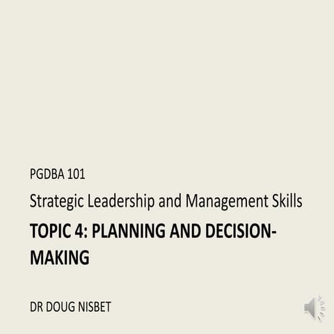 101 lect6 planning | PPT