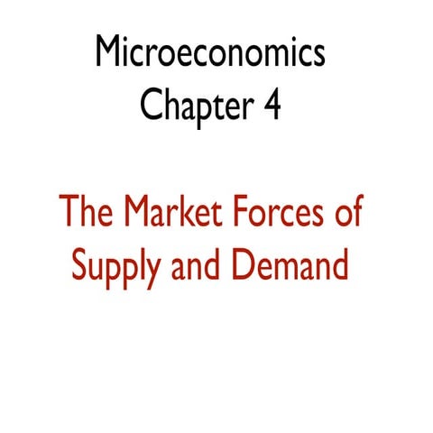 101 lecture 4 supply and demand | PDF | Commodities | Economy