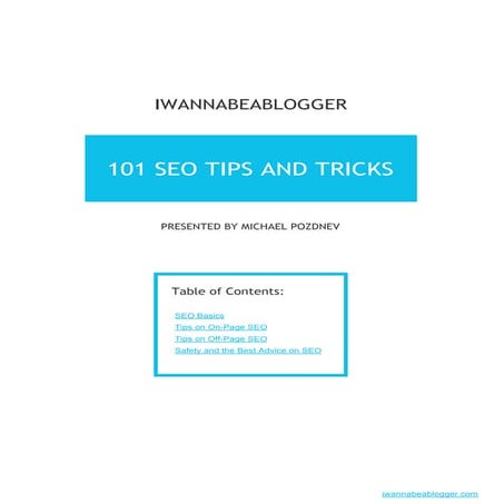 101 seo tips and tricks | PDF