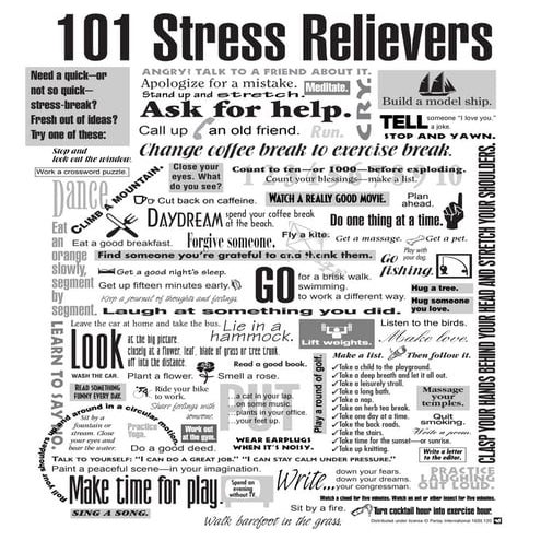 101 Stress Relievers | PDF