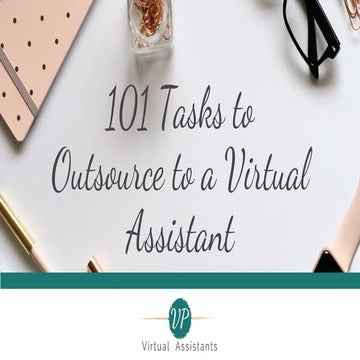 101 tasks to outsource to a virtual assistant | PPT