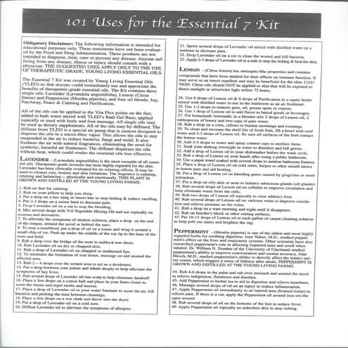 101 Uses for the Essential 7 Kit | PDF