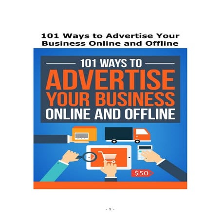 101 ways to_advertise_your_business_online_and_offline | PDF