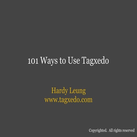 101 ways to_use_tagxedo | PPT