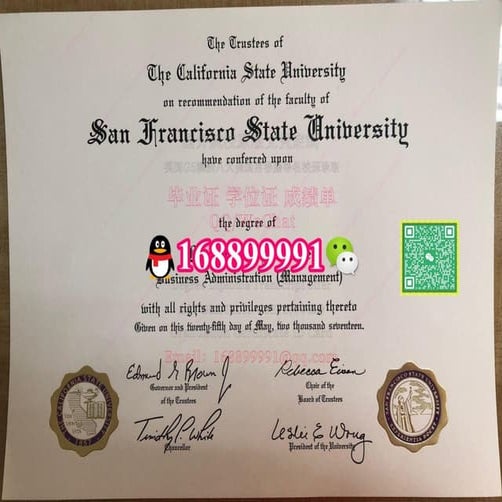 San Francisco State University degree offer diploma Transcript | PPT