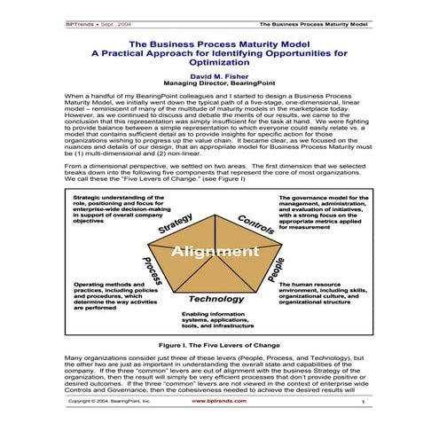 A process maturity model for requirements engineering