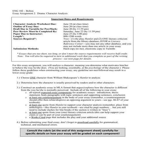 ENG 101 - Essay 2 - Text Analysis | DOCX