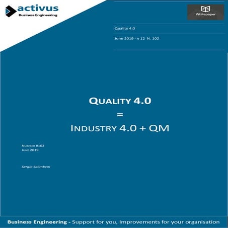 Quality 4.0 | PDF