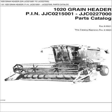 CASE 1020 Grain header | PDF