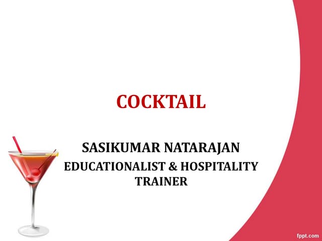 Bartending techniques | PPT