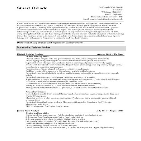 Stuart Oxlade CV | DOCX