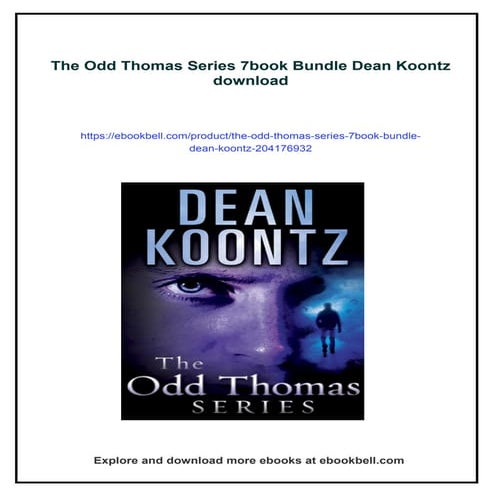 The Odd Thomas Series 7book Bundle Dean Koontz | PDF
