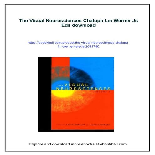 The Visual Neurosciences Chalupa Lm Werner Js Eds | PDF