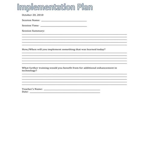 1020implementation | PDF