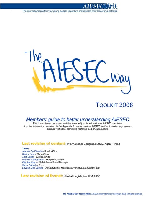 AIESEC - Why We Do What We Do | PPT