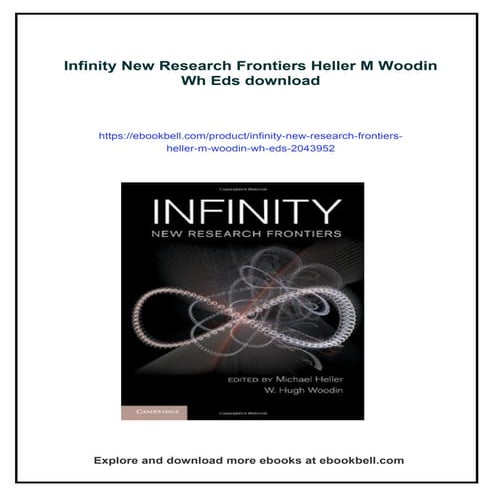 Infinity New Research Frontiers Heller M Woodin Wh Eds | PDF