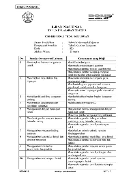 1023 spk-teknik gambar bangunan | PDF