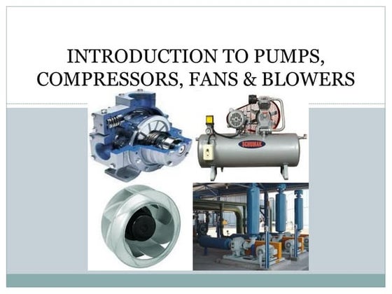 Pump, its types and applications presentation | PPT