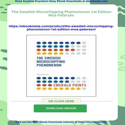 The Swedish Microchipping Phenomenon 1st Edition Moa Petersén | PDF