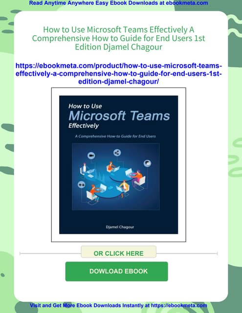 Microsoft Teams - User Guide Presentation | PDF