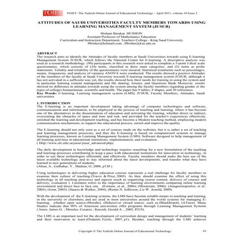 A MODEL FOR USABILITY EVALUATION OF LEARNING MANAGEMENT SYSTEMS | PDF