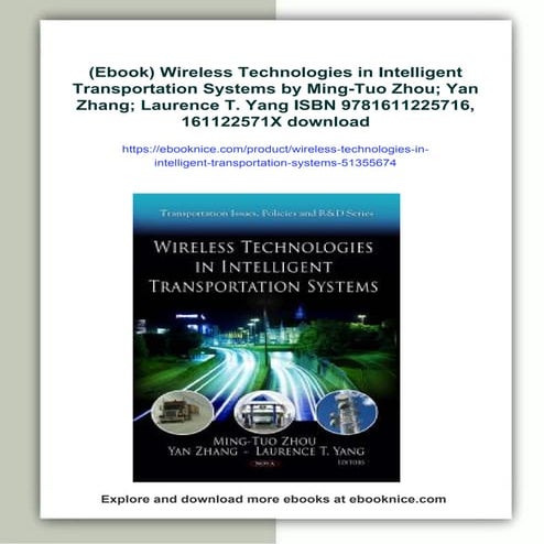 (Ebook) Wireless Technologies in Intelligent Transportation Systems by ...