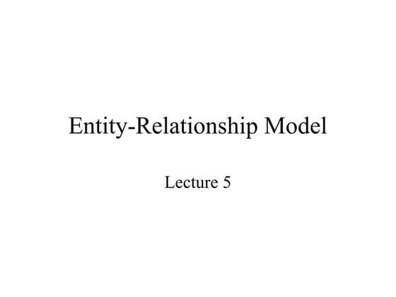 Mapping cardinality (cardinality constraint) in ER MODEL | PPTX | Databases | Computer Software ...