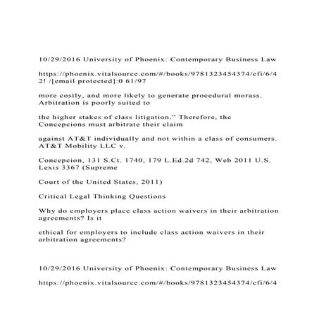 10292016 University of Phoenix Contemporary Business Law.docx