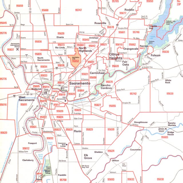 Sacramento Zip Codes | PDF