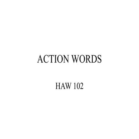 102 action vocab | PPT