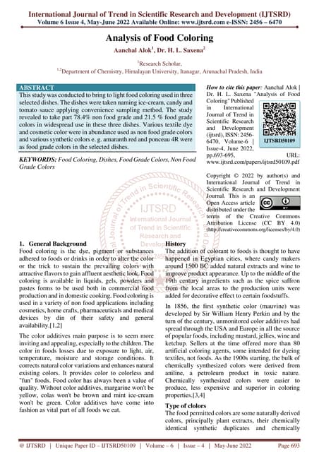 Permitted synthetic colors | PPTX