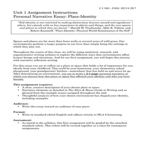 102 assignment sheet and assessment articulation | PDF