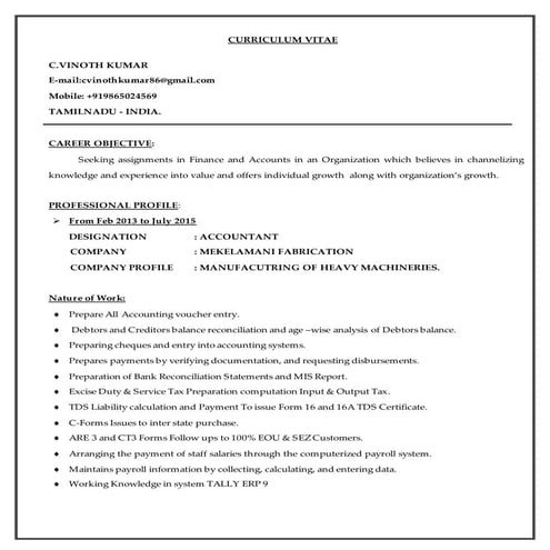 Vinoth CV | DOCX