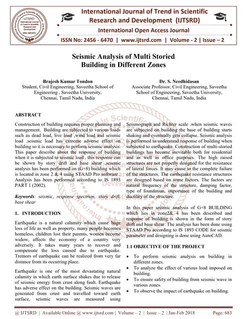 IRJET- Comparative Seismic Analysis of RC G+13 Multistorey Building Frame | PDF