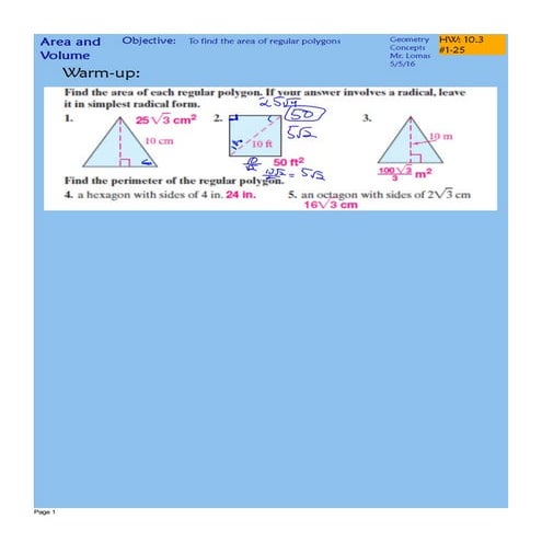 10-3 Areas of Regular Polygons Concepts.pdf