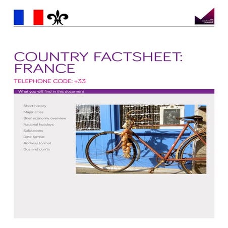 Marketing into France: B2B marketing country factsheet | PDF
