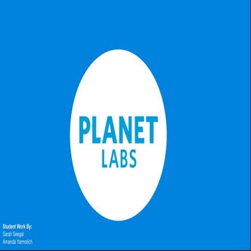 Planet Labs Presentation & Design Spec | PDF
