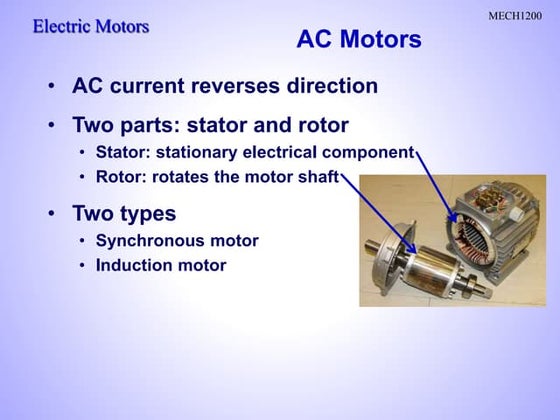 Electric Motor... | PPTX