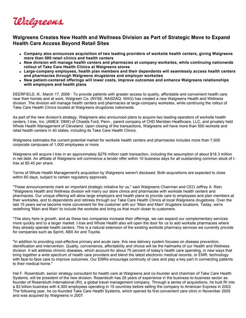 Ethics Policy Statement walgreen | PDF