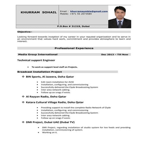 khurram sohail cv | PDF