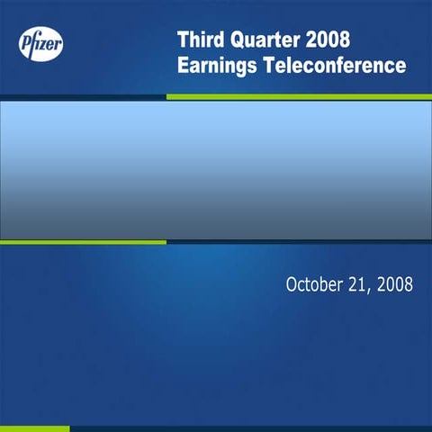 Pfizer Quarterly Corporate Performance | PDF