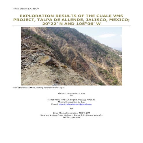 ZIM_Tech_Rep2015 | PDF | Geology | Science