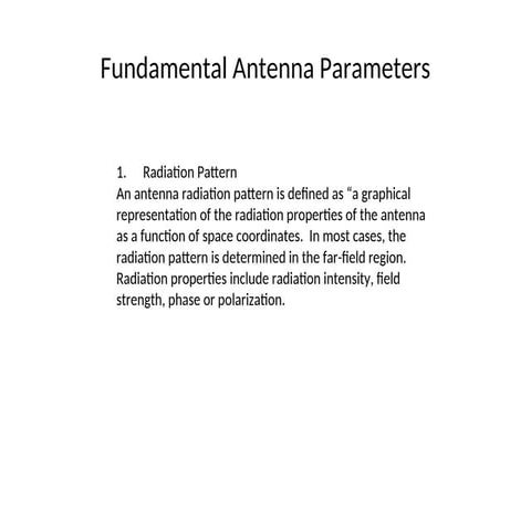 Antenna-Parameter-and-propagation-losses | PPT