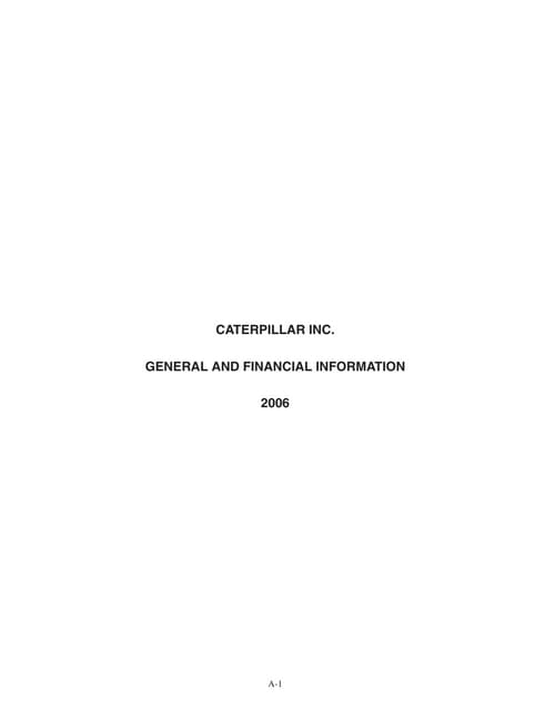 Caterpillar Production System | PDF