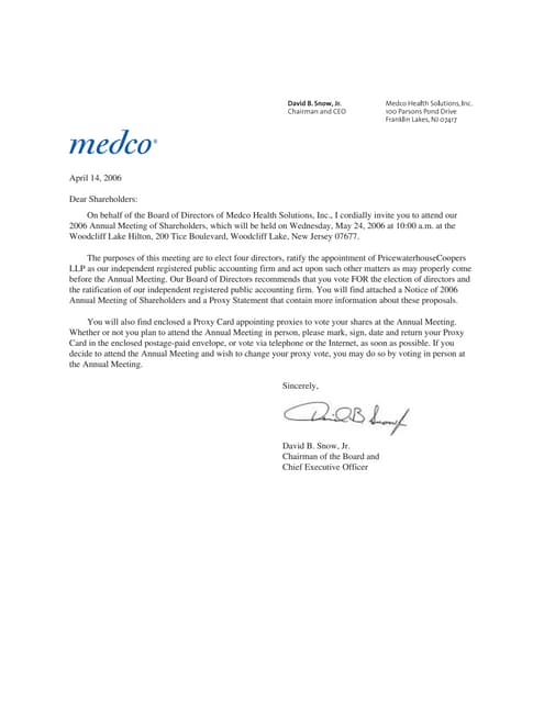 walgreen 2006 Proxy Statement | PDF