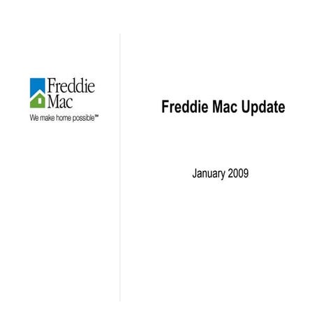 freddie mac Investor Presentation – Freddie Mac Update | PDF | Home ...