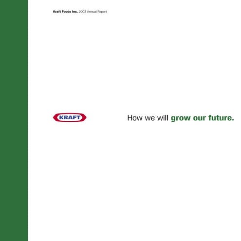 kraft foods Annual Reports 2003 | PDF